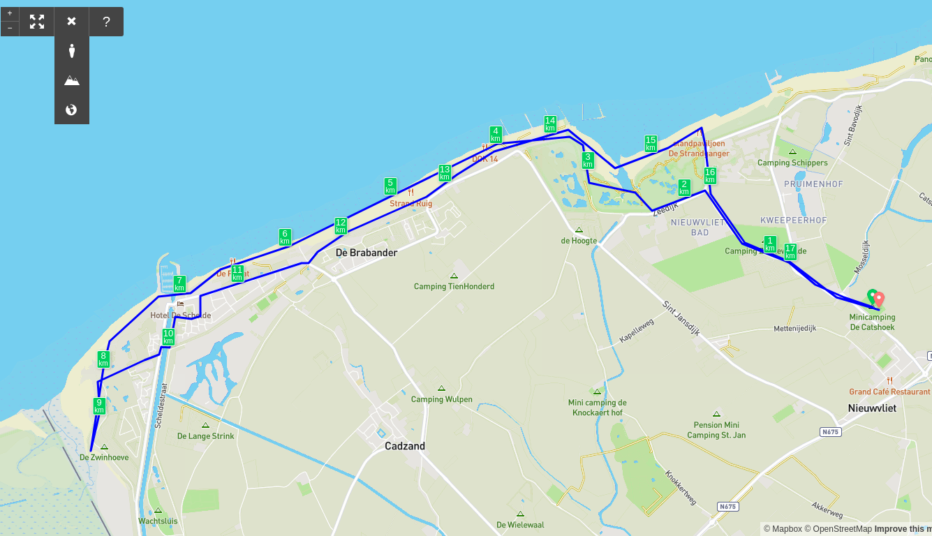 Kolejny dzień w Zeeland, spacer plażą do Cadzand-Bad, przy granicy z Belgią